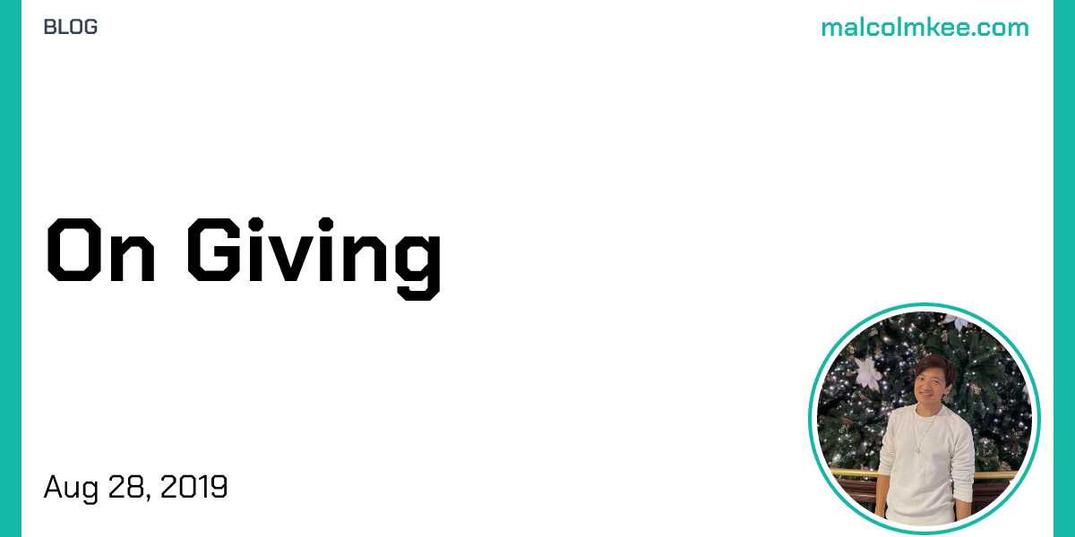On Giving