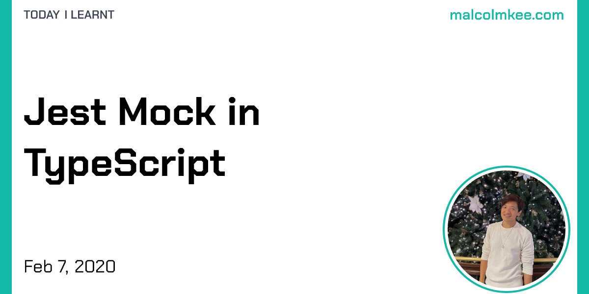 Jest Mock in TypeScript