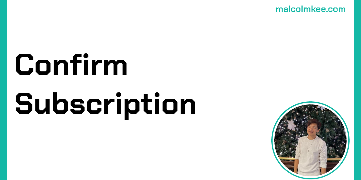 Confirm Subscription